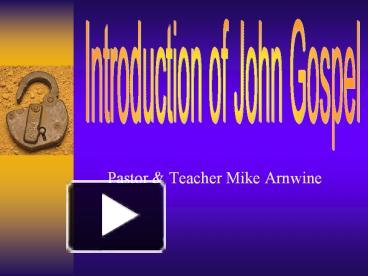 PPT – Pastor PowerPoint presentation | free to view - id: a3d54-NTFkM