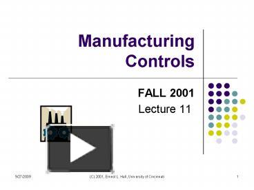 PPT – Manufacturing Controls PowerPoint presentation | free to view ...