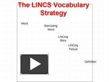 The LINCS Vocabulary Strategy presentation | free to view