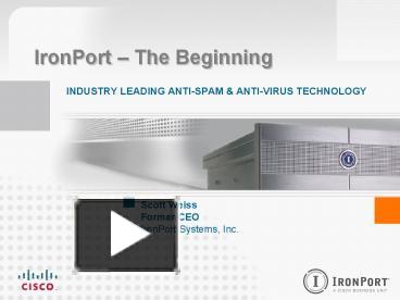 PPT – IronPort The Beginning PowerPoint presentation | free to view ...