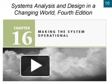 PPT – Systems Analysis and Design in a Changing World, Fourth Edition ...