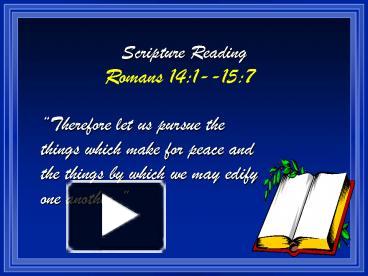 Scripture Reading presentation | free to download