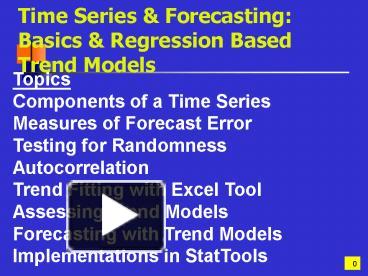 PPT – Time Series PowerPoint presentation | free to view - id: a6316-NmU2Z