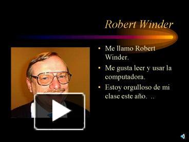 PPT – Robert Winder PowerPoint presentation | free to view - id: a63aa ...