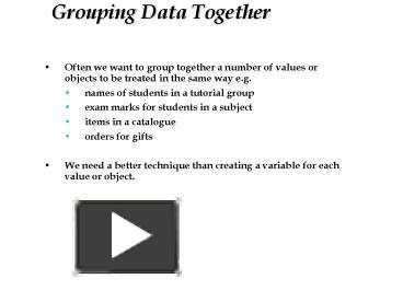 PPT – Grouping Data Together PowerPoint presentation | free to download ...