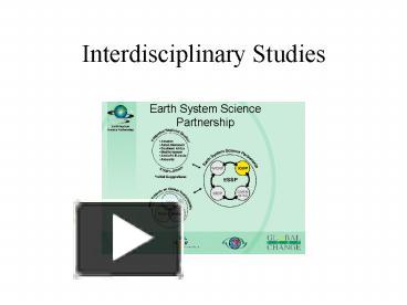 Interdisciplinary Studies presentation | free to view