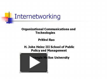 Internetworking presentation | free to download