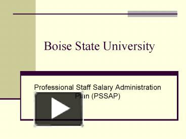 PPT – Boise State University PowerPoint presentation | free to view ...