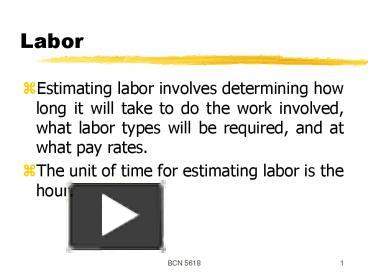 PPT – Labor PowerPoint presentation | free to view - id: a7508-NmJjZ