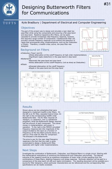 Designing Butterworth Filters presentation | free to view