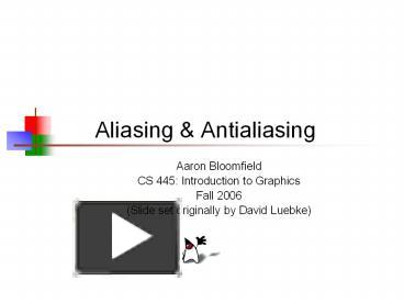 Aliasing presentation | free to download