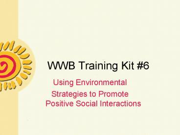 PPT – WWB Training Kit PowerPoint presentation | free to download - id ...