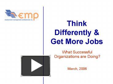 PPT – Think Differently PowerPoint presentation | free to view - id ...