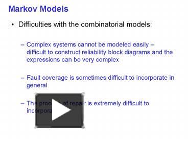Markov Models presentation | free to view