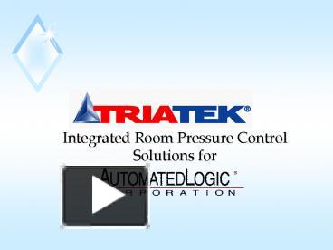Integrated Room Pressure Control Solutions for presentation | free to view