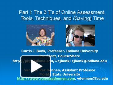 PPT – Online Assessment Techniques PowerPoint presentation | free to ...