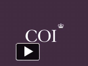 PPT – COI and the role for evaluation PowerPoint presentation | free to ...
