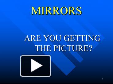 PPT – MIRRORS PowerPoint presentation | free to view - id: a9d4c-ZmZkY