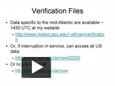 PPT – Verification Files PowerPoint presentation | free to view - id ...