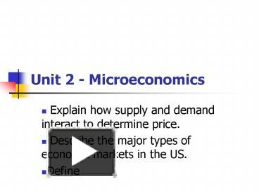 Unit 2 Microeconomics presentation | free to view