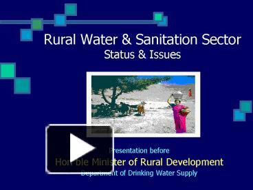Rural Water presentation | free to view