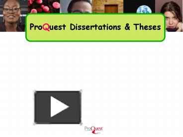 PPT – ProQuest Dissertations PowerPoint presentation | free to view ...