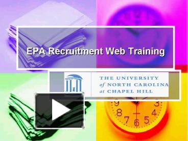 PPT – EPA Recruitment Web Training PowerPoint presentation | free to ...
