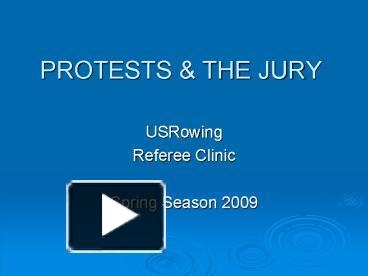 PROTESTS presentation | free to view