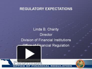 REGULATORY EXPECTATIONS presentation | free to view