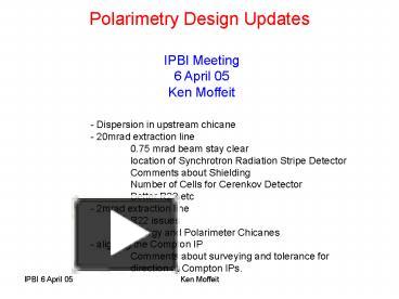 PPT – Polarimetry Design Updates PowerPoint presentation | free to ...