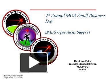 Mr. Steve Firks presentation | free to view