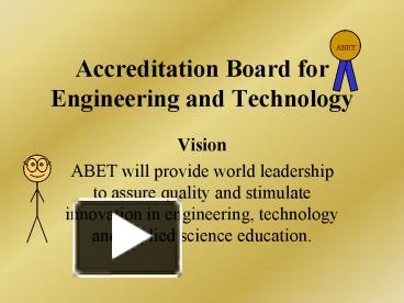 PPT – Accreditation Board for Engineering and Technology PowerPoint ...