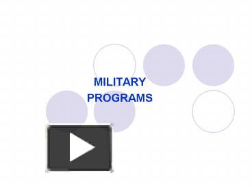 PPT – MILITARY PowerPoint presentation | free to view - id: ac177-YmYyY