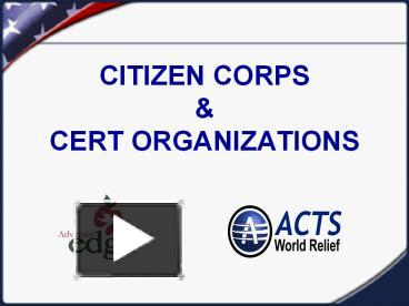 PPT – CITIZEN CORPS PowerPoint presentation | free to view - id: ac847 ...