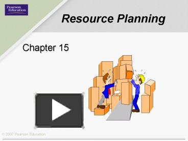 PPT – Resource Planning PowerPoint presentation | free to view - id ...