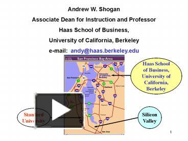 Andrew W. Shogan presentation | free to view