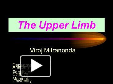 PPT – The Upper Limb PowerPoint presentation | free to view - id: ad9bf ...