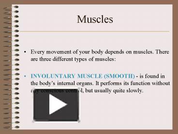 PPT – Muscles PowerPoint presentation | free to view - id: ad9d1-MmY3N