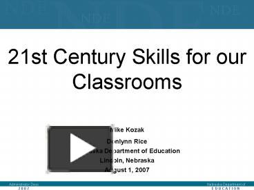 PPT – Mike Kozak PowerPoint presentation | free to view - id: ae056-ZmU5N