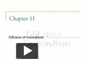 Diffusion of Innovations presentation | free to download
