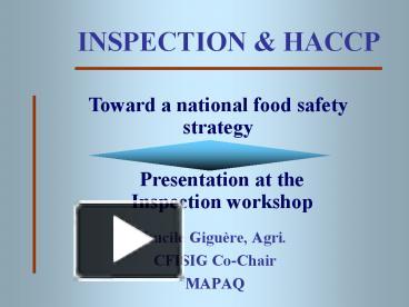 INSPECTION presentation | free to view