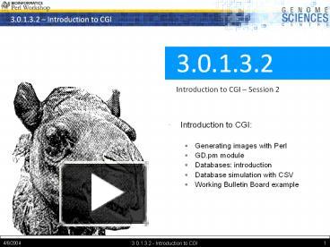Introduction to CGI: presentation | free to download