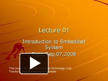 PPT – Introduction to Embedded System PowerPoint presentation | free to ...