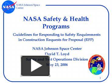 NASA Safety presentation | free to view