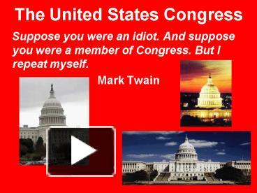 The United States Congress presentation | free to view