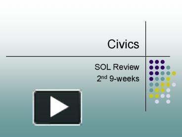 PPT – Civics PowerPoint presentation | free to view - id: afe51-NjE4N