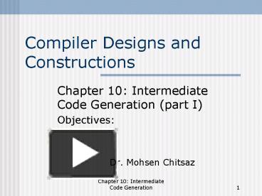 PPT – Compiler Designs and Constructions PowerPoint presentation | free ...