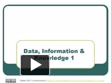 Data, Information presentation | free to view