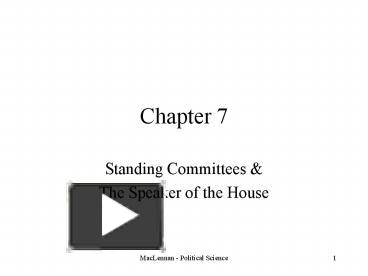 Standing Committees presentation | free to view