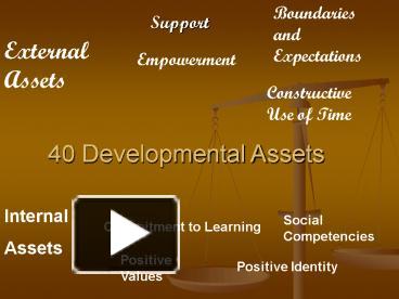 40 Developmental Assets presentation | free to view